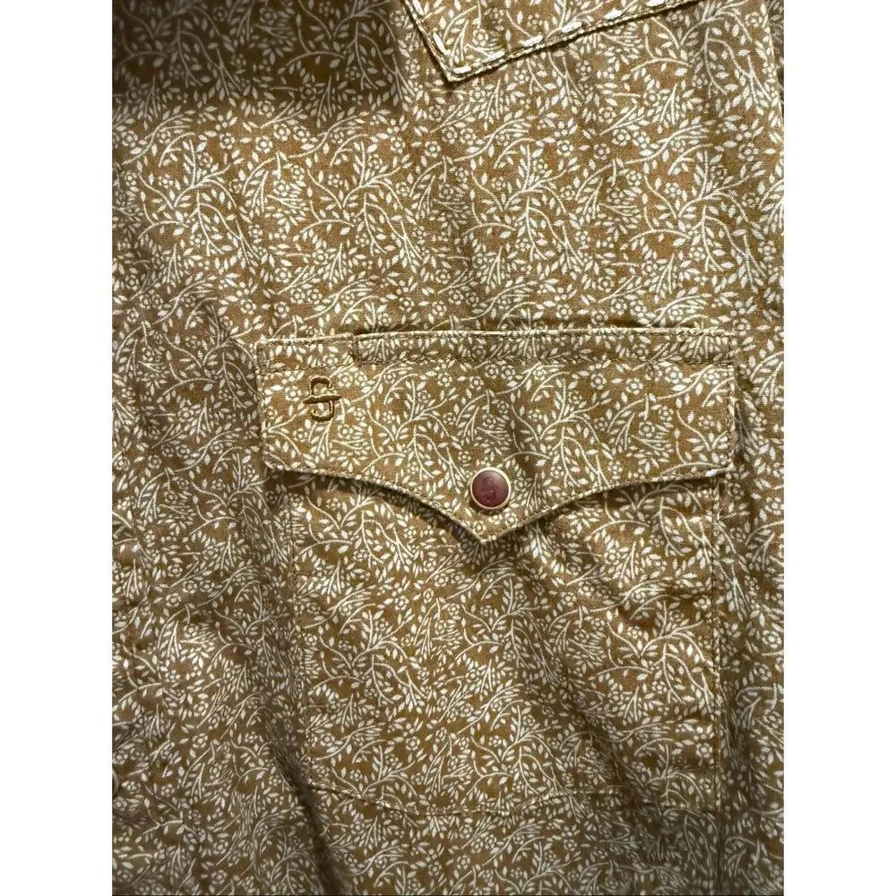 Stetson | Shirts | Stetson Western Shirt Mens Large Olive Green Blue ...